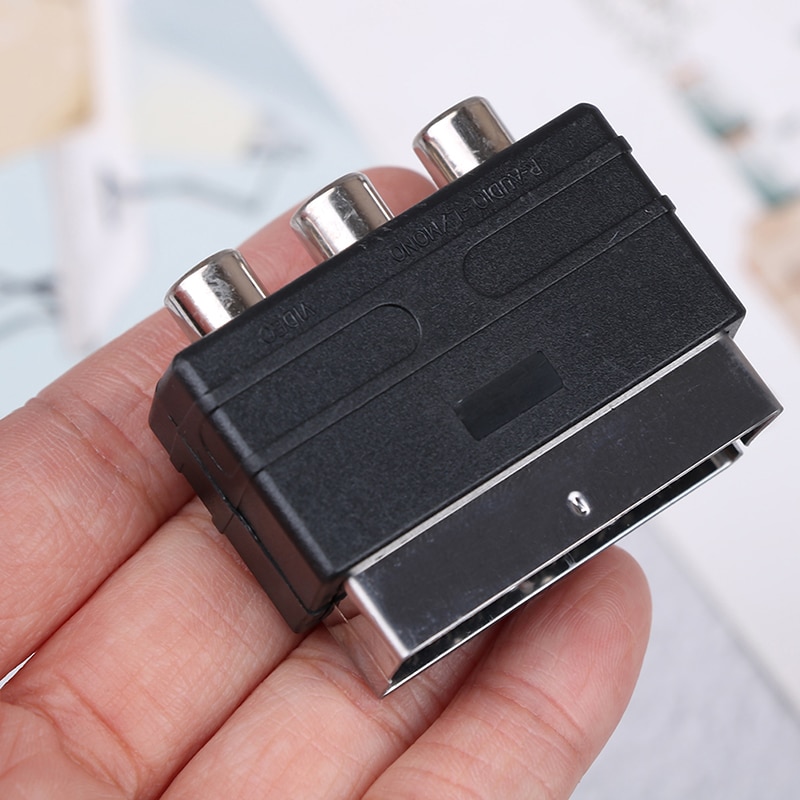 RGB Scart To 3 RCA S-Video Adapter Composite RCA S... – Grandado