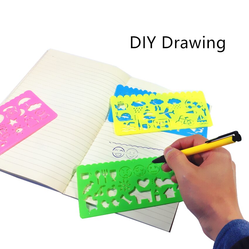 1pack/lot kawaii hollow Drawing Template for kids ... – Grandado