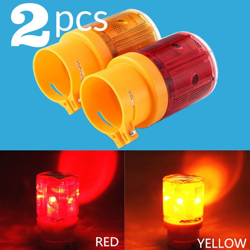 Solar Warning Light LED Safety Signal Beacon Alarm... – Grandado