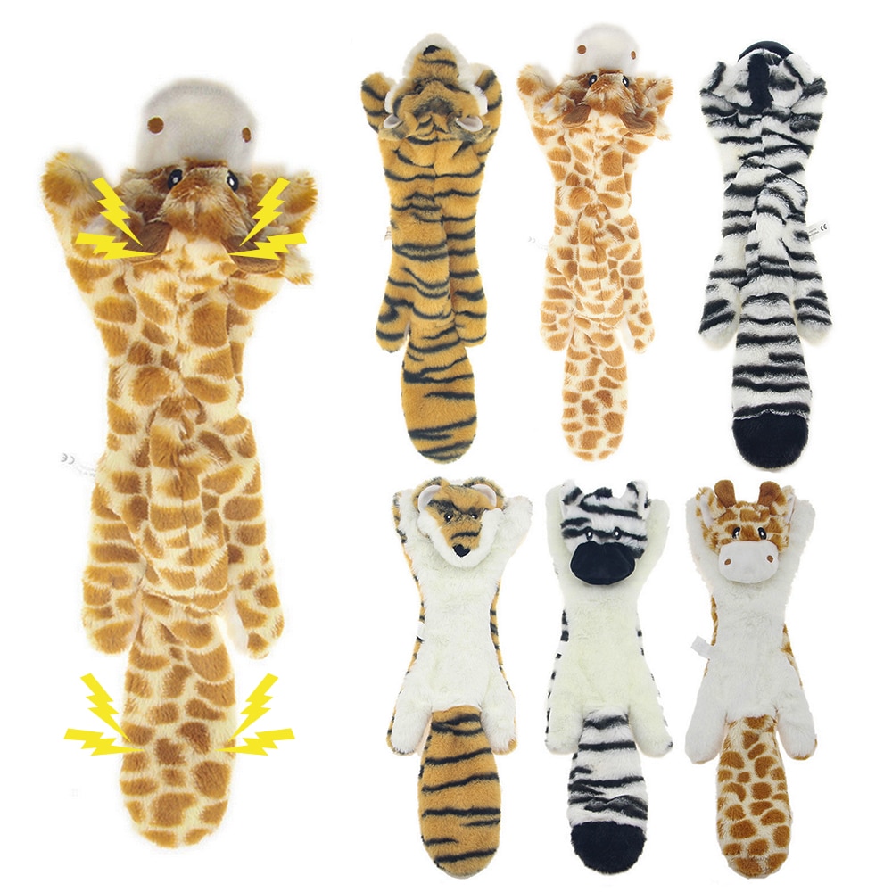 Dog Chew Squeak Toys Plush Squeak Pet Rabbit Anima... – Grandado