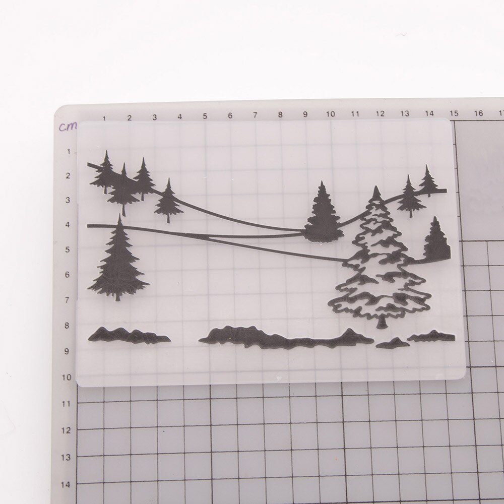 Plastic Embossed Template 3d Christmas Tree Emboss... – Vicedeal