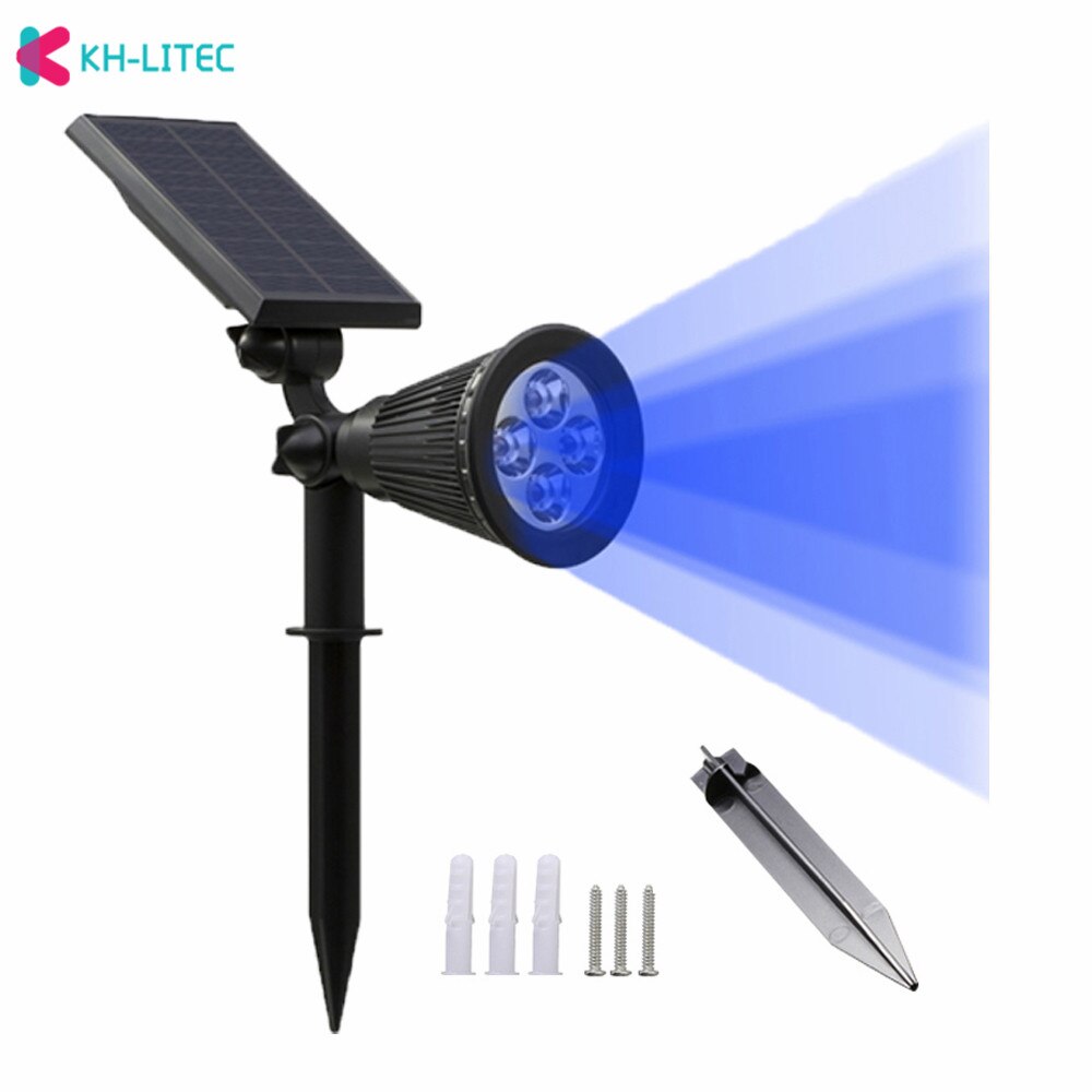 KHLITEC Solar Spotlight Adjustable Solar Lamp 4/7 ... – Vicedeal