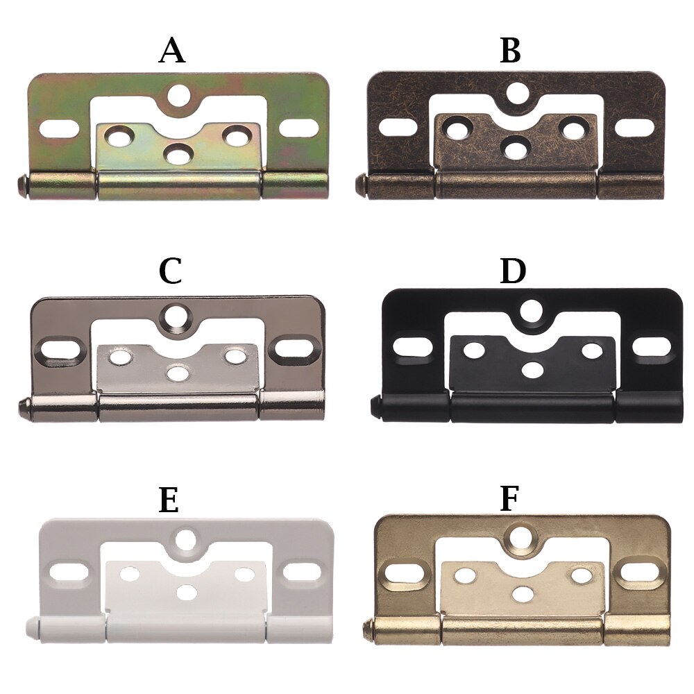 1Pair 3 Inch Iron Flush Door Hinges Folded Connect... – Vicedeal