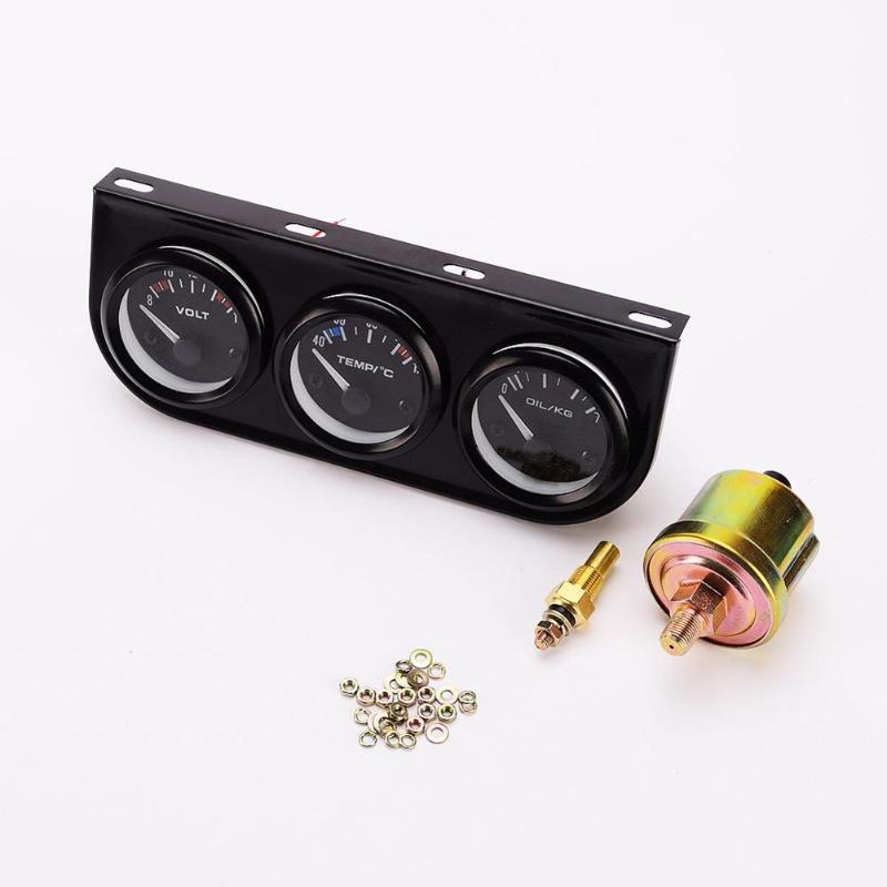 52mm Triple 3 in 1 Auto Voltmeter Voltage Meter Wa... – Grandado