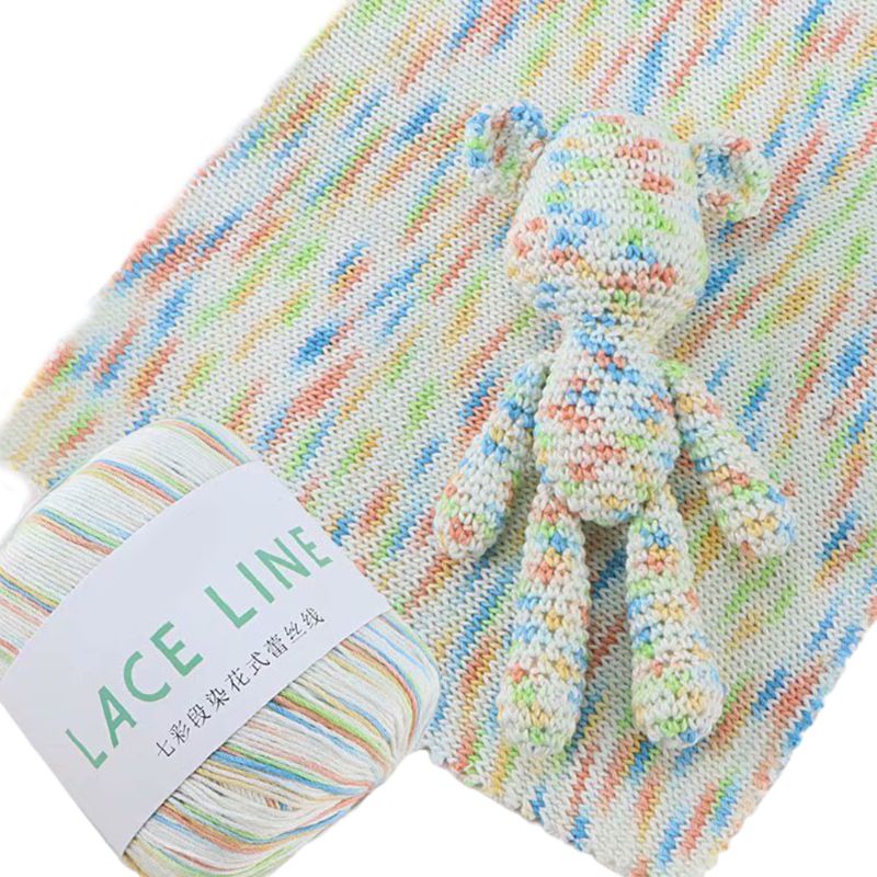 1 Roll Gradient Colorful Cotton Lace Line DIY Hand... – Grandado