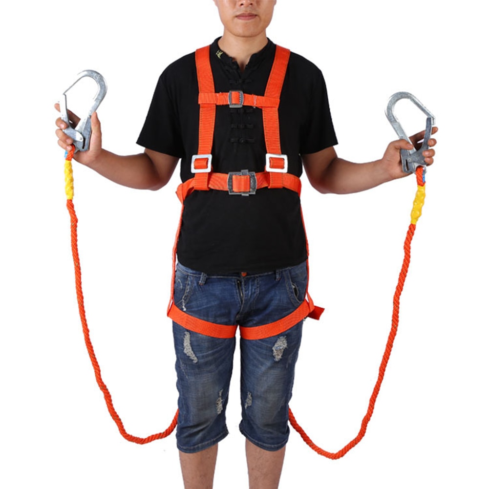 Adjustable Aerial Work Safety Belt Five-Point Safe... – Grandado