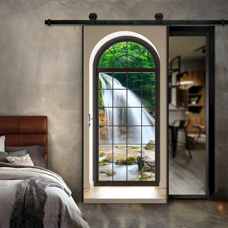 2Pcs/Set Waterfall Scenery Outside The Window 3D W... – Grandado