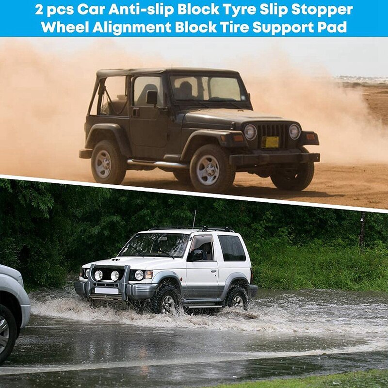 Wheel Chocks, Tire Chocks Car Anti-Slip Block Tire... – Vicedeal