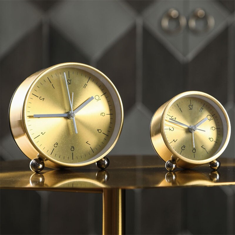 Nordic Style Small Round Alarm Clock Personality S... – Grandado