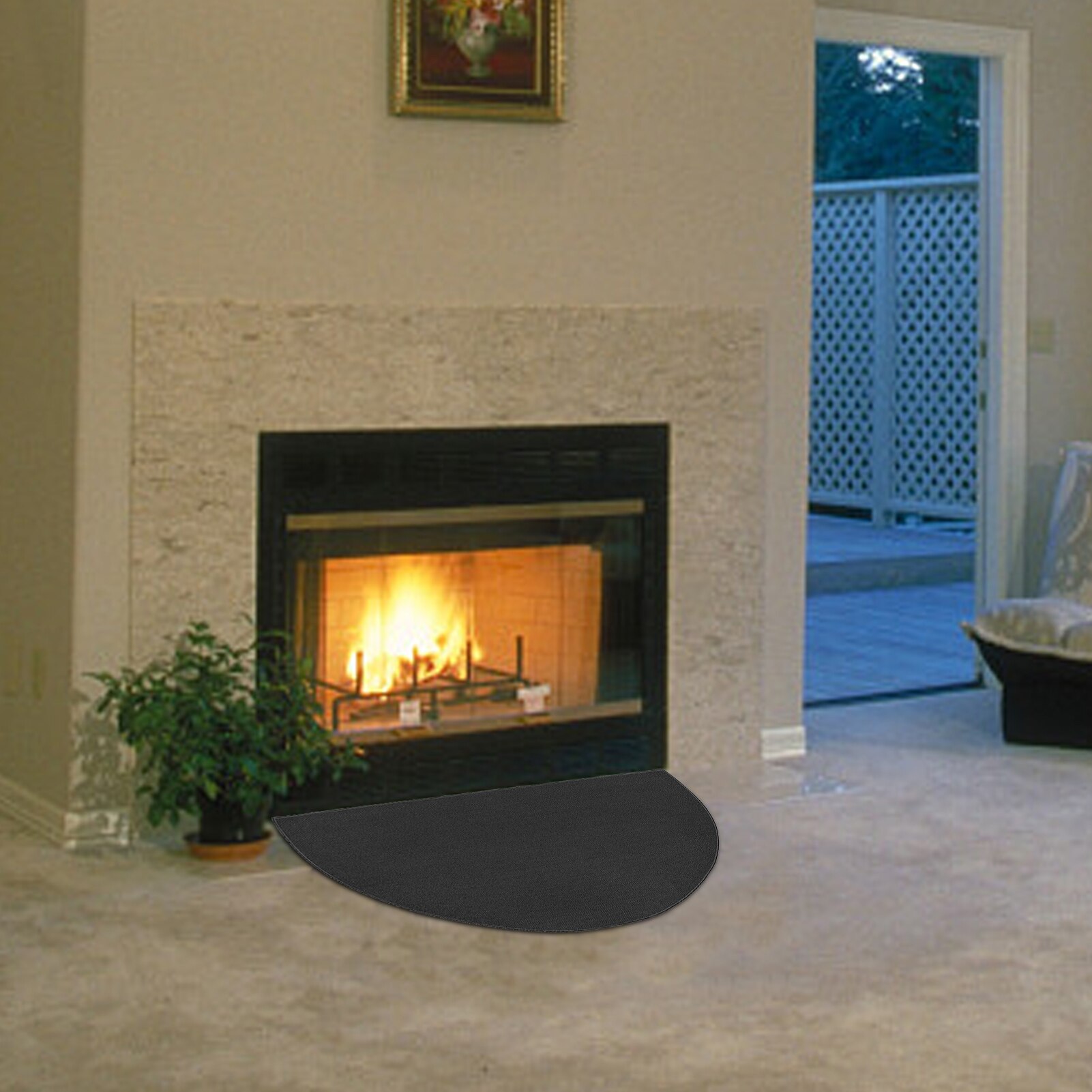 Fireplace Fire Retardant Area Rug Non-Woven Fabric... – Grandado