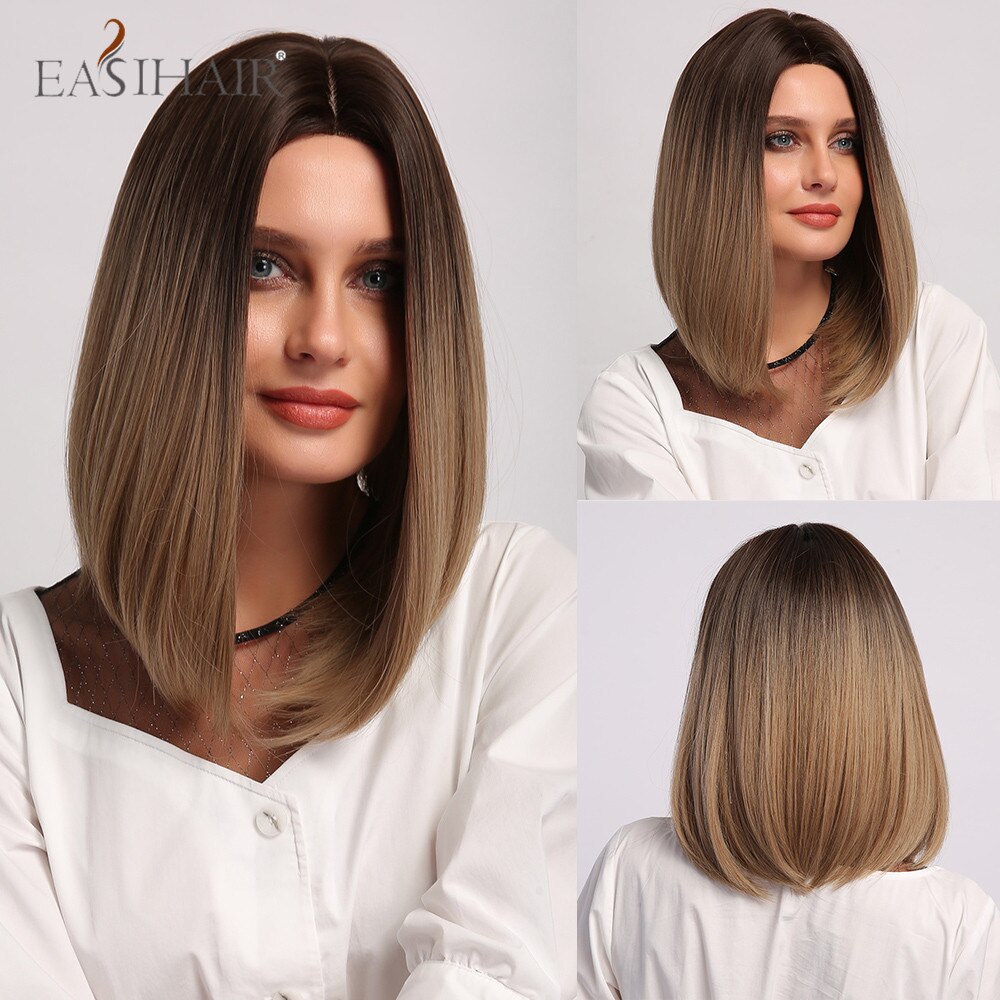 Easihair Haarlijn Deel Lace Pruiken Ombre Bruin Me... – Vicedeal