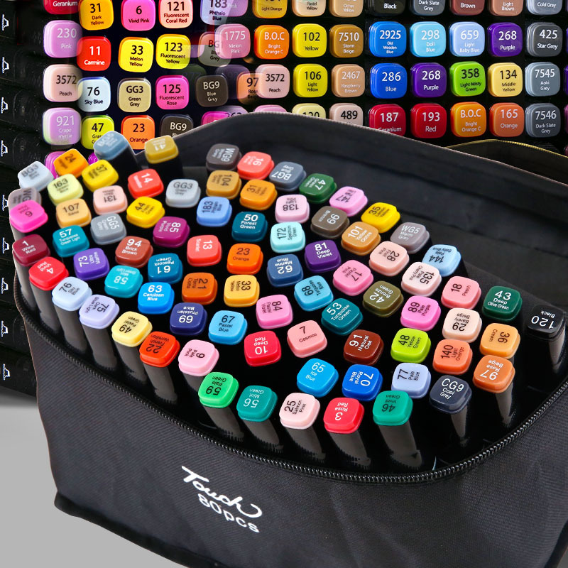 12/24 Colors Graffiti Marker Pen Paiting Drawing M... – Grandado