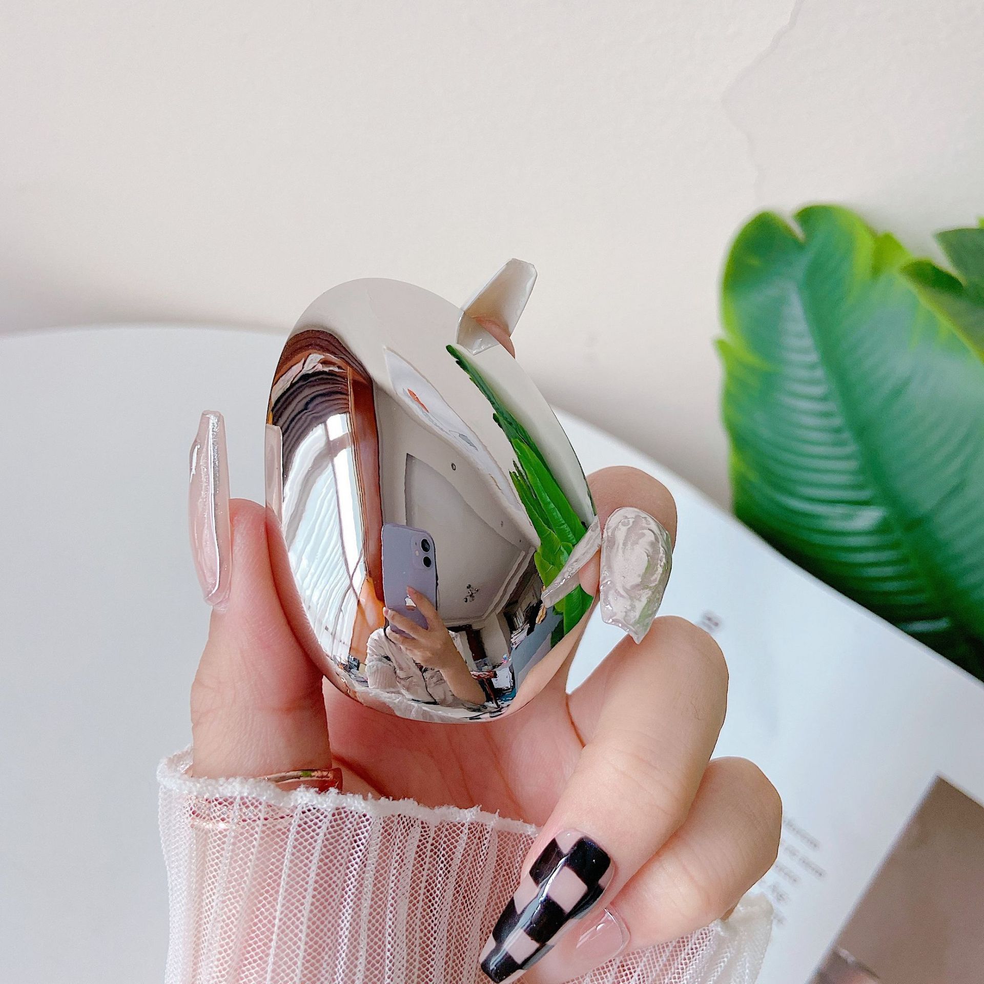 INS Cute Personality Glossy Metal Phone Holder Gri... – Vicedeal