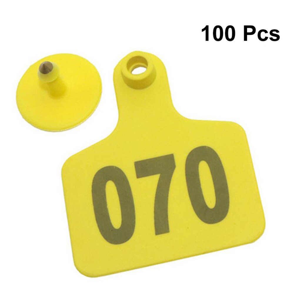 100 Pcs Farm Aniamls Cow Ear Tag Signs Farm Animal... – Grandado