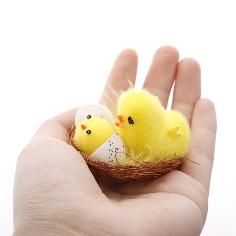 12Pcs Mini Chenille Chick Easter Day Velvet Chicks... – Grandado