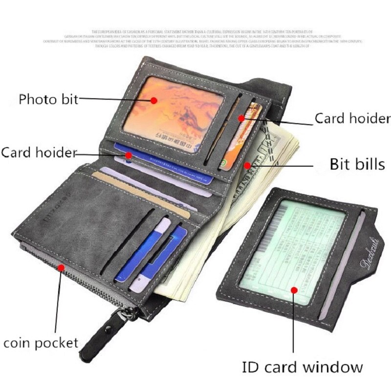 Top Wallet Men Soft Leather wallet with removable ... – Grandado