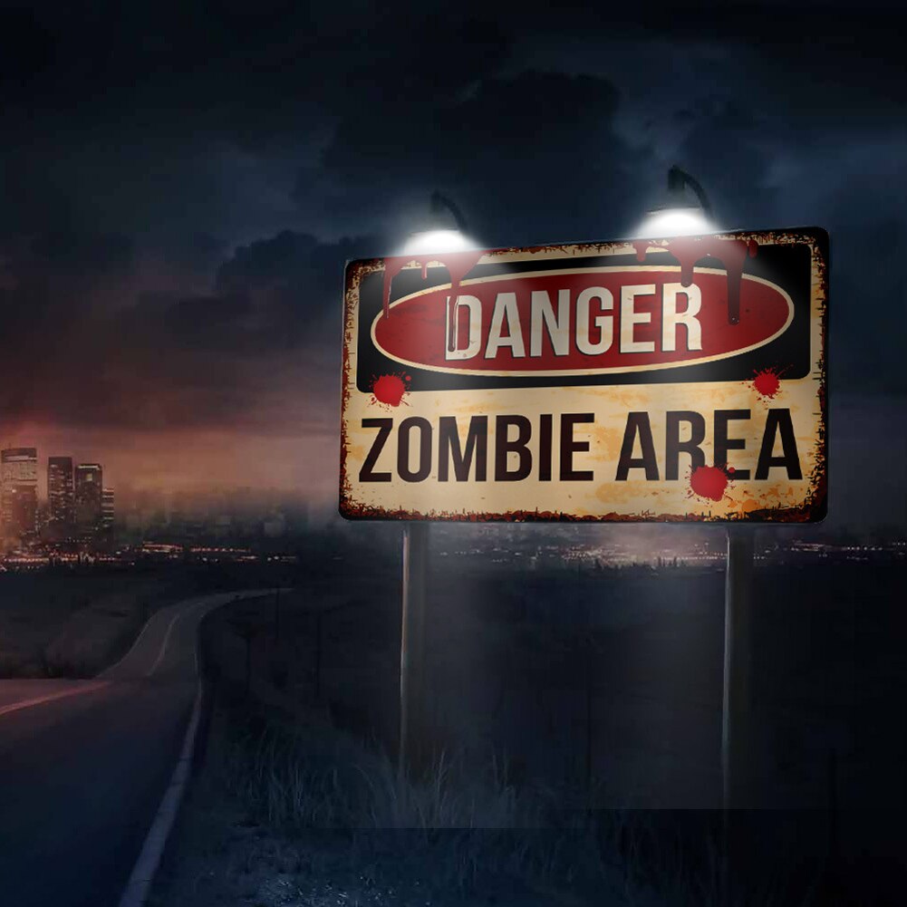 Brand Halloween Warning Sign Stickers Self-adhesiv... – Vicedeal