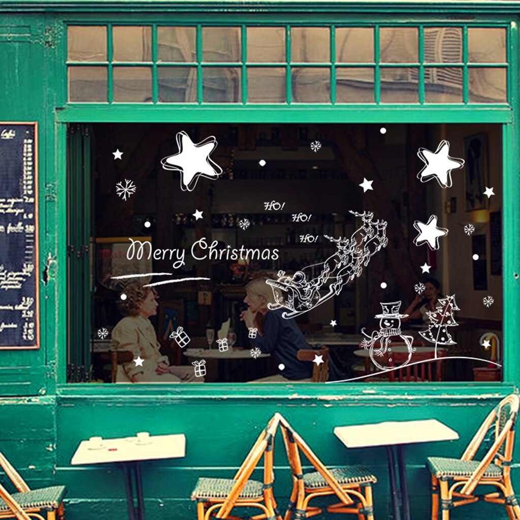 Christmas Window Stickers Removable Wall Decals DI... – Grandado