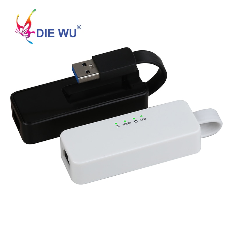 DIEWU USB 3.0 to RJ45 Network Card Lan Adapter 10/... – Vicedeal