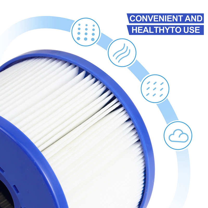 6 Pack 4 Filters for Club Spa Tubs, Inflatable Spa... – Grandado