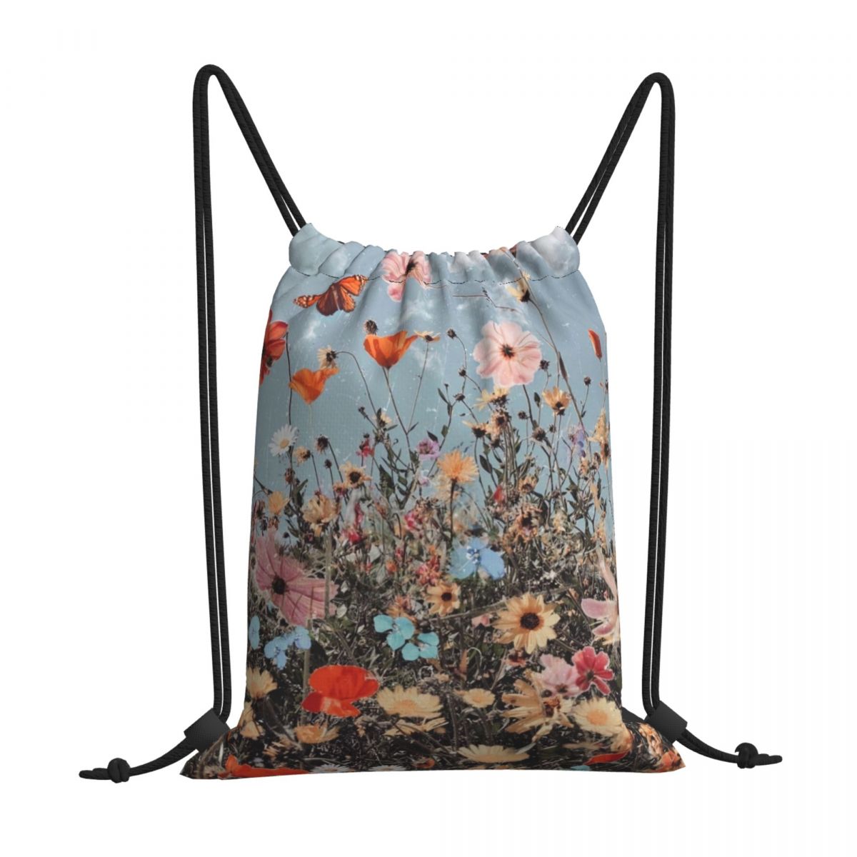 Bohemian Patterns Boho Aesthetic Drawstring Bags S... – Grandado