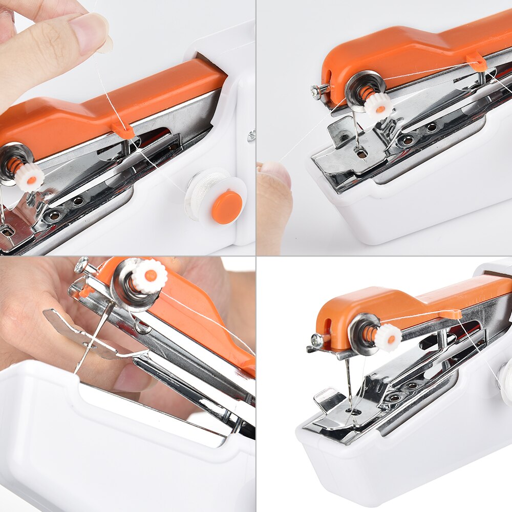 Oranje Mini Hand Naaimachine Draagbare Handwerken ... – Vicedeal