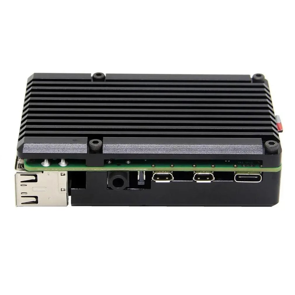 Raspberry Pi 4/3 Aluminium Case Met Dual Koelventi... – Grandado