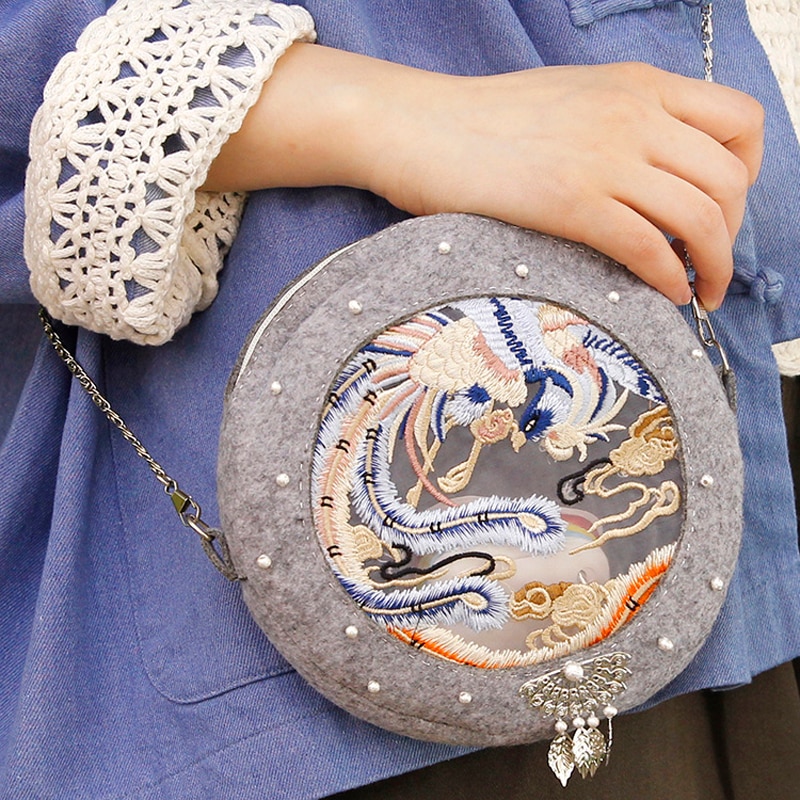 DIY Embroidery Flower Phoenix Wallet Needlework Se... – Grandado