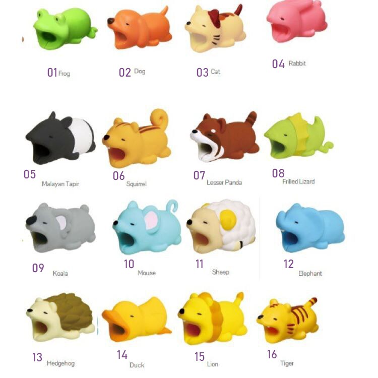 Cartoon Charger Cable Winder Protective Case Saver... – Grandado