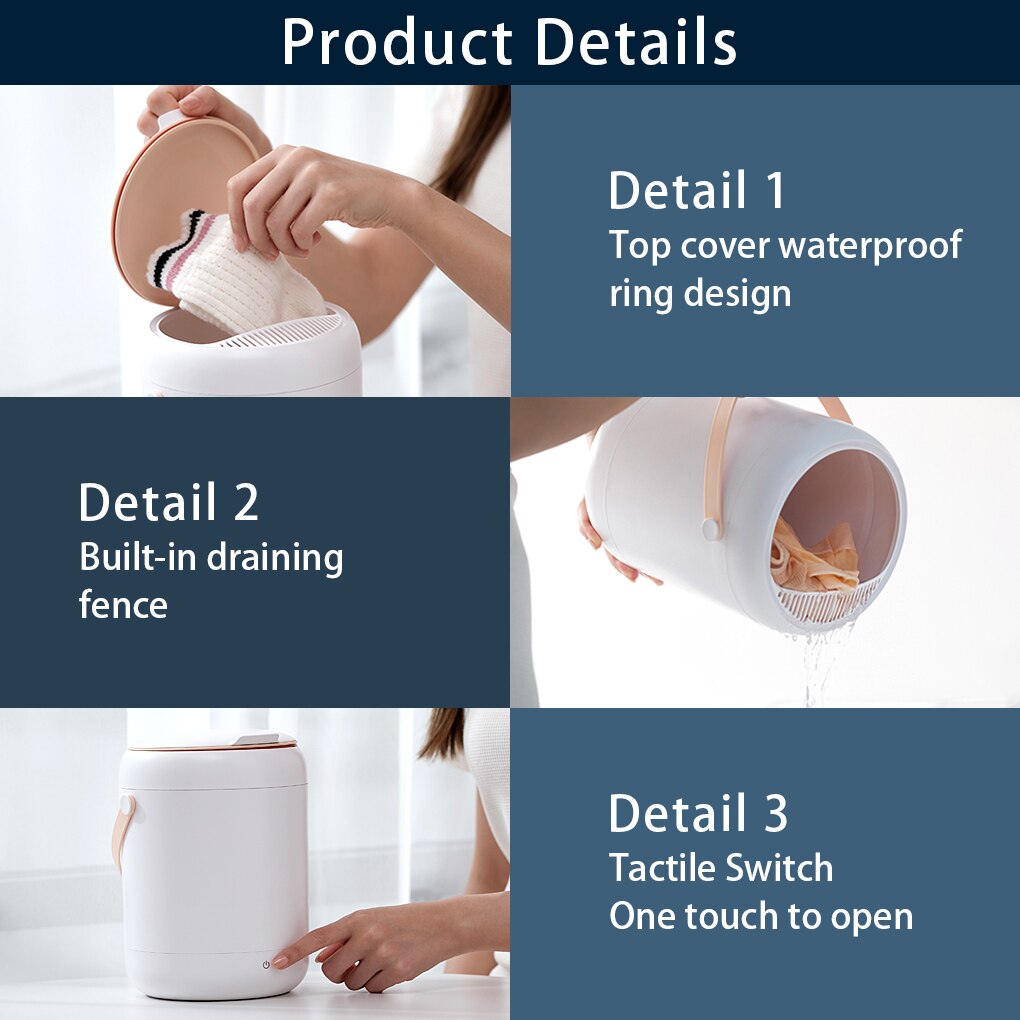 Desktop 2.8 Liter Washing Machine Portable Persona... – Grandado