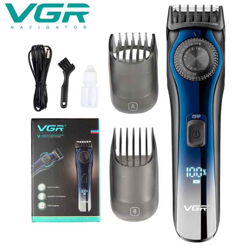 Vgr tondeuse elektrische tondeuse usb oplaadbaar l... – Vicedeal