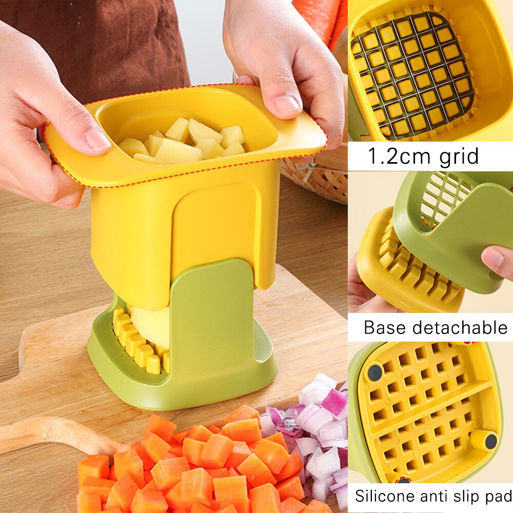 Fruit & Vegetable Cutter Potato Onion Dicer Fo... – Grandado