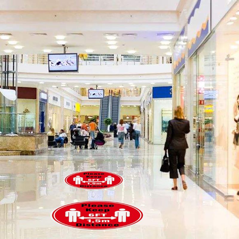 Anti-Slip Social Distance Keeping Floor Sticker Sa... – Vicedeal