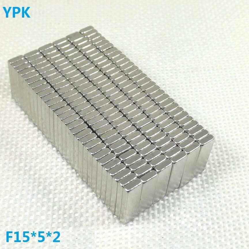 100pcs/lot N35 Rectangular magnets 15x5x2 magnet 1... – Grandado