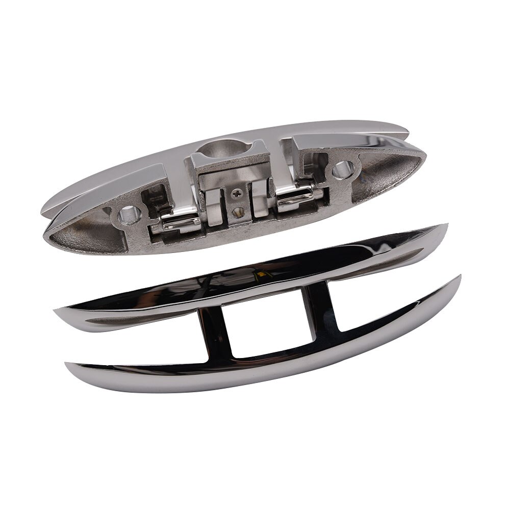 6 Inch Boat Cleat Marine Hardware Fastener Replacement Folding Polished ...