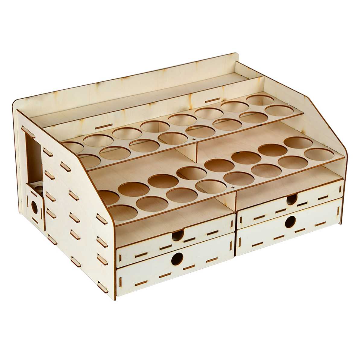 68 Hole Hole Diameter 45mm Wooden Paint Rack Stand... – Vicedeal