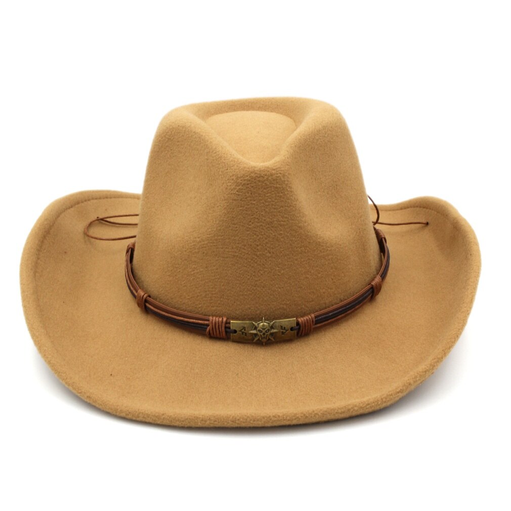 Mistdawn Unisex Wool Blend Western Cowboy Cap Gang... – Grandado