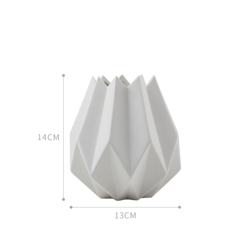 Geometric Small Origami vases Handmade Ceramic Art... – Vicedeal