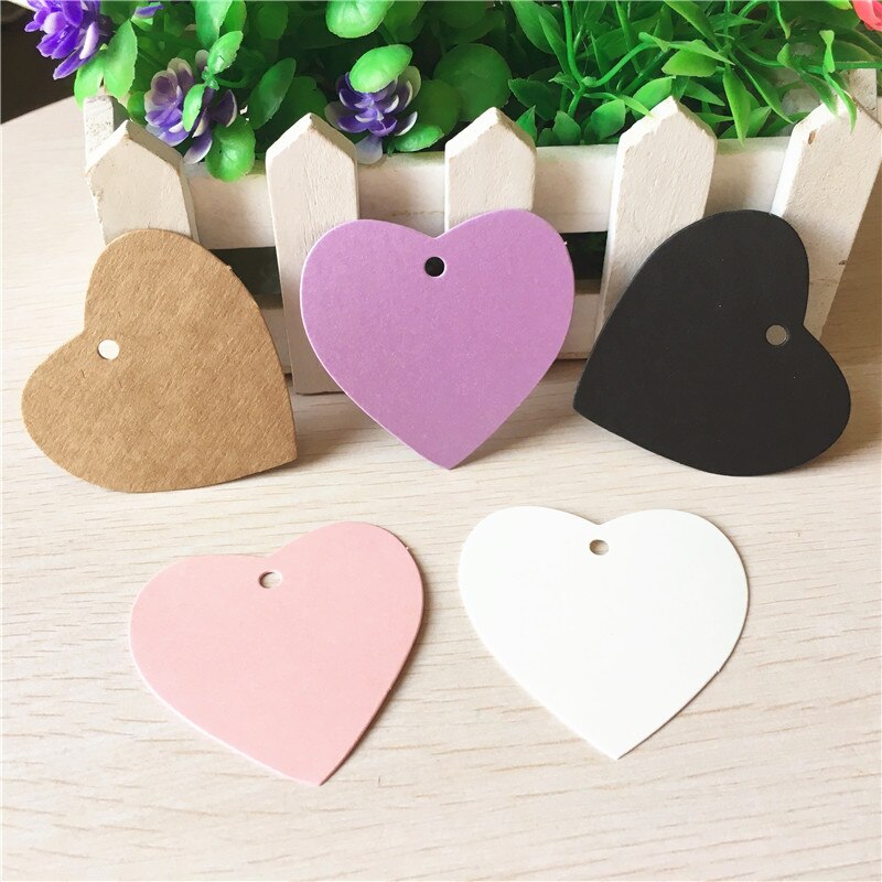100pcs Paper Heart Shaped Price Tags DIY Handmade ... – Grandado