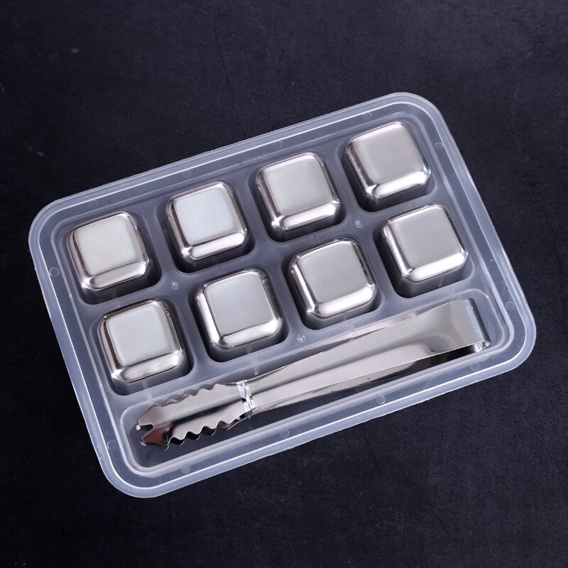 Stainless Steel Ice Coolers Cubes Reusable Iced St... – Vicedeal