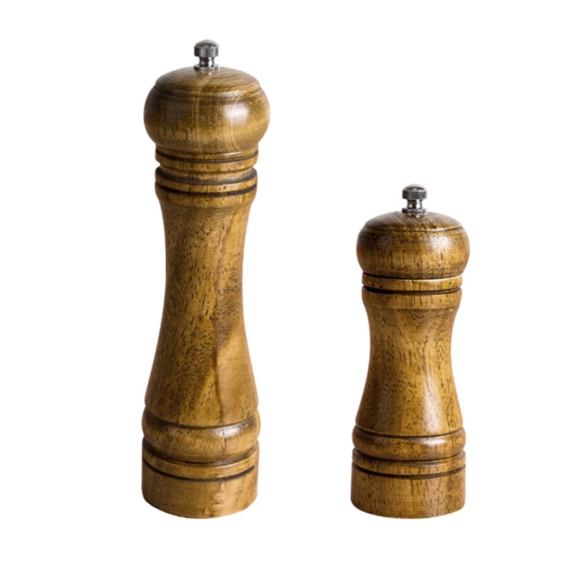 Salt and Pepper Mills Solid Wood Pepper Mill with ... – Grandado