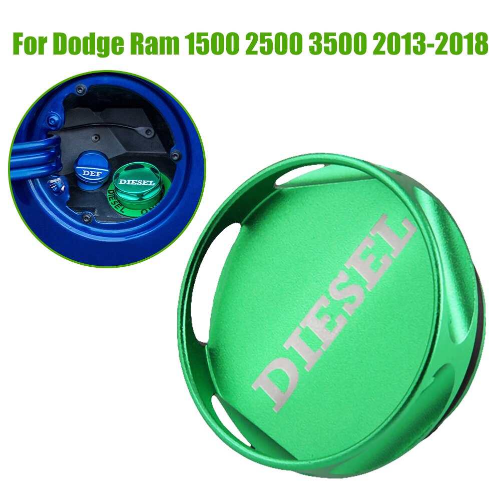 Green Aluminum Alloy Diesel Fuel Cap Fit for Dodge... – Vicedeal