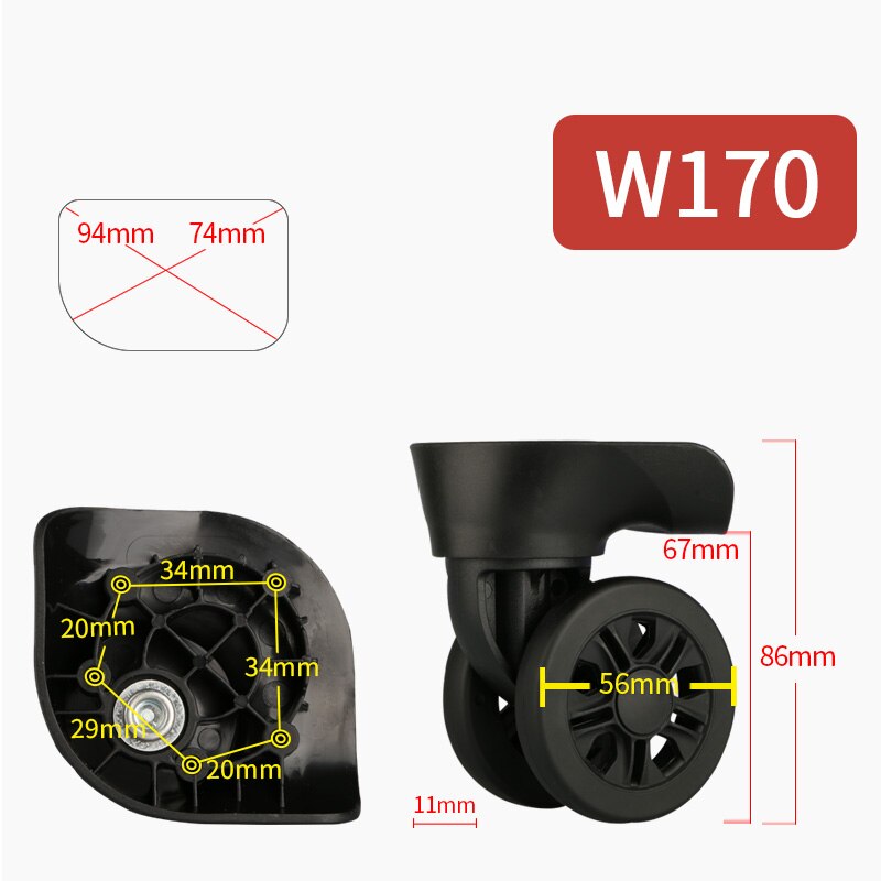Luggage Replacement Wheel Parts Wheel for Suitcase... – Vicedeal