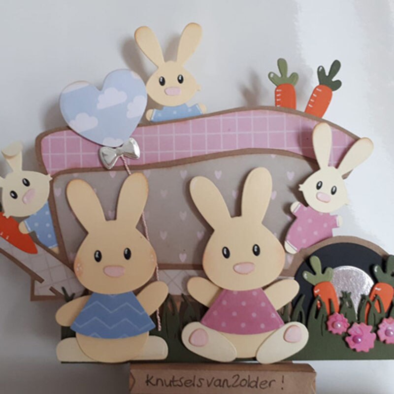 rabbit Metal Cutting Dies Stencils For Scrapbookin... – Vicedeal