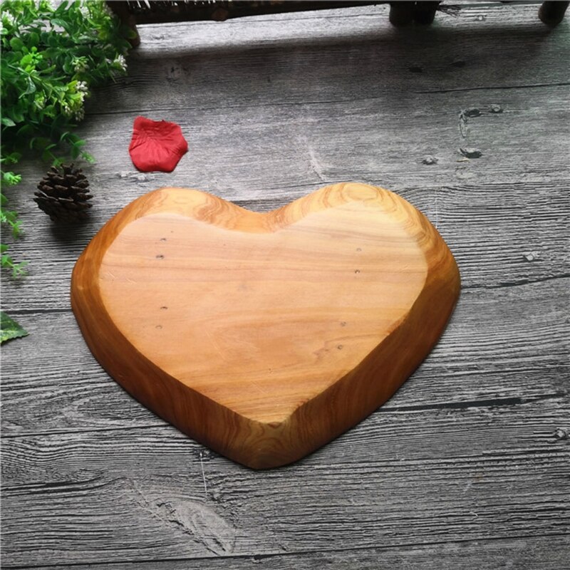 Wooden Heart Shape Serving Tray Fruit Storage Plat... – Grandado