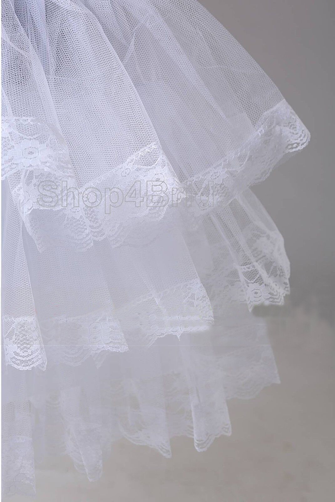 Girls Women Knee Length Lace Edge Crinoline Pettic... – Grandado