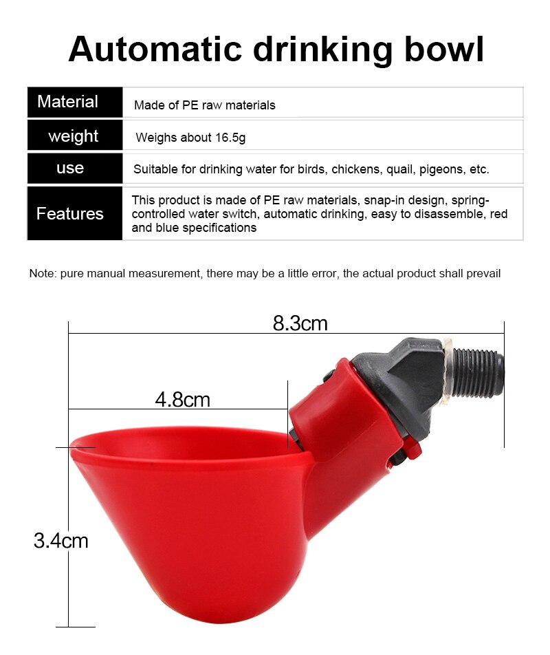 Chicken Feeder Drinker Poultry Bird Water Automati... – Grandado