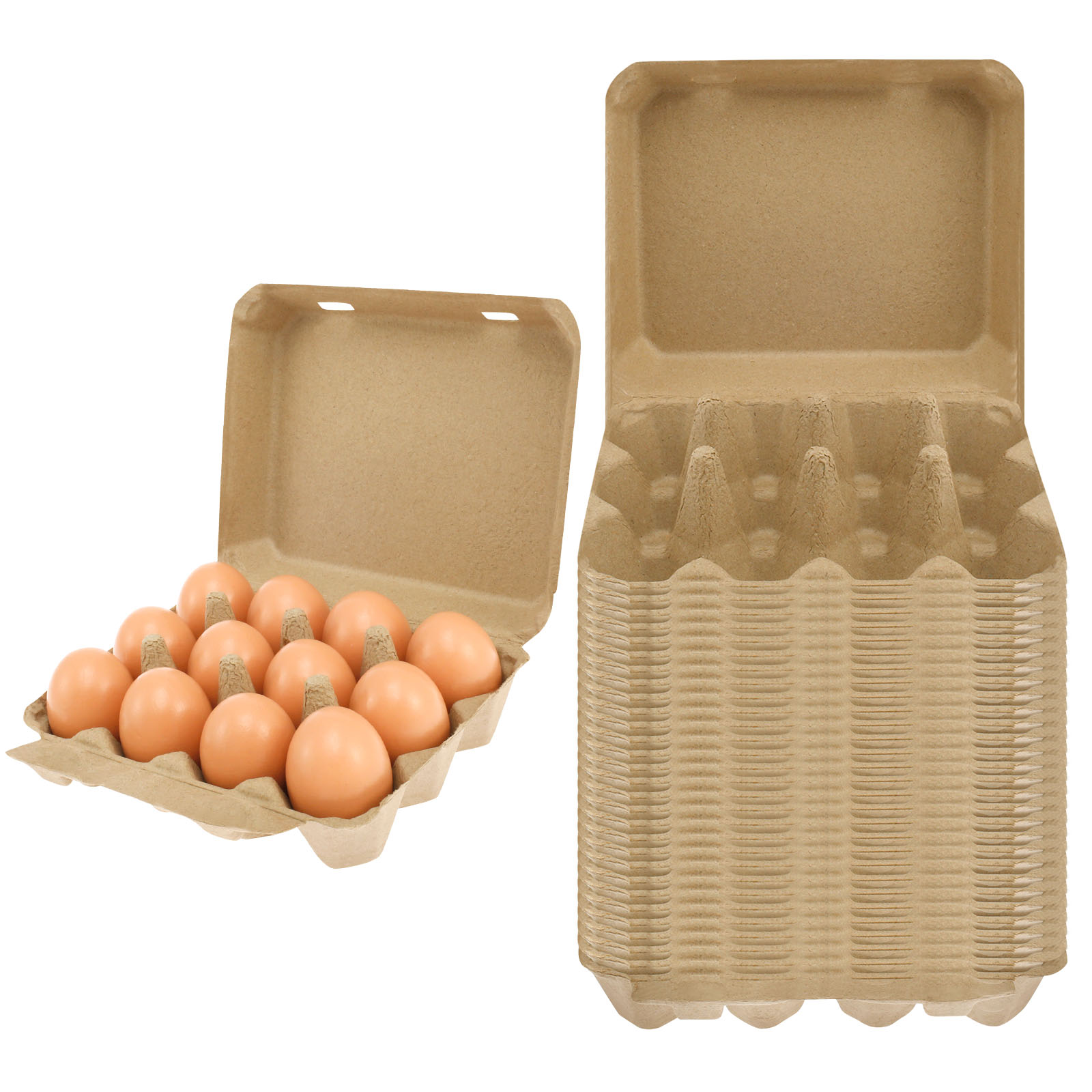 Egg Cartons Paper Pulp Empty Egg Cartons 3x4 Style... – Grandado