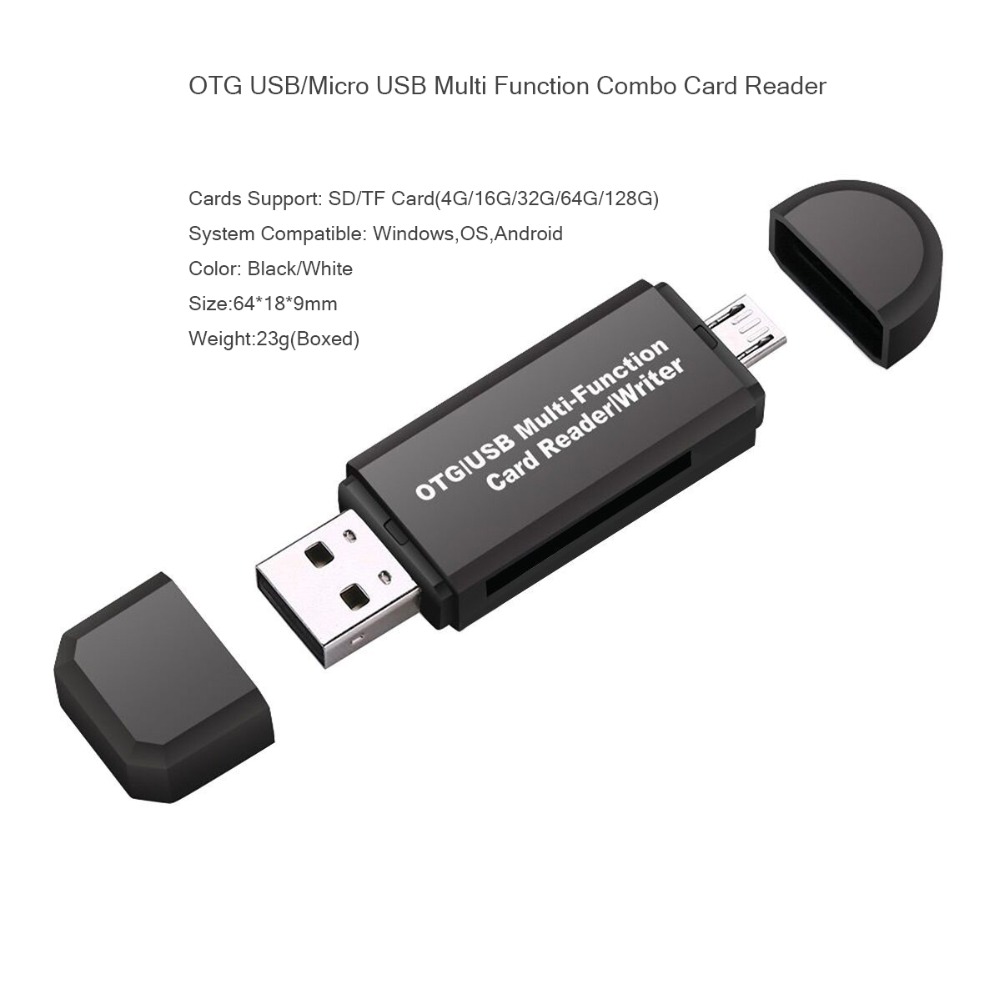 2 In 1 USB OTG Kaartlezer High-speed USB2.0 Univer... – Grandado