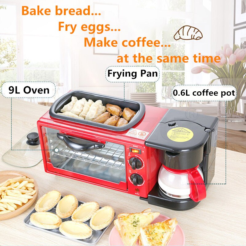 Multi-functional 3 in1 Breakfast Machine coffee te... – Grandado